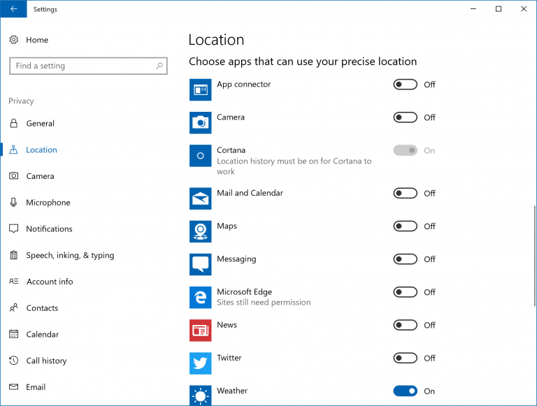 How to turn on/off location services in Windows 10 [Tip] | dotTech
