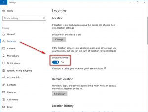 How to turn on/off location services in Windows 10 [Tip] | dotTech