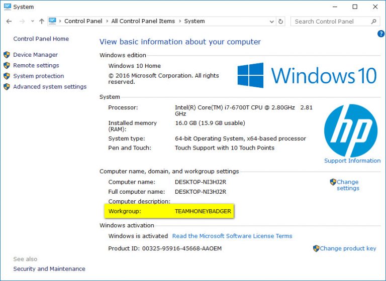 How to change workgroup name in Windows 10 [Tip] | dotTech