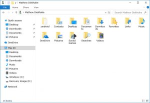 How to restore default location of folders for a user account in Windows 10 [Tip] | dotTech