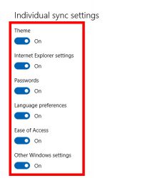 How to turn on/off sync settings in Windows 10 [Tip] | dotTech
